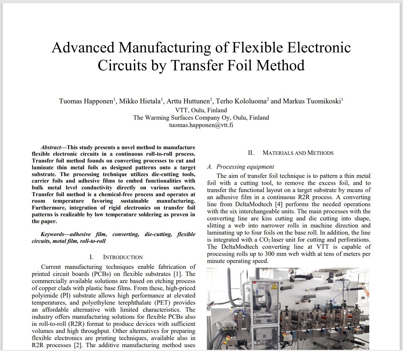 Introducing the First ECOTRON Scientific Publication - ECOTRON : ECOTRON